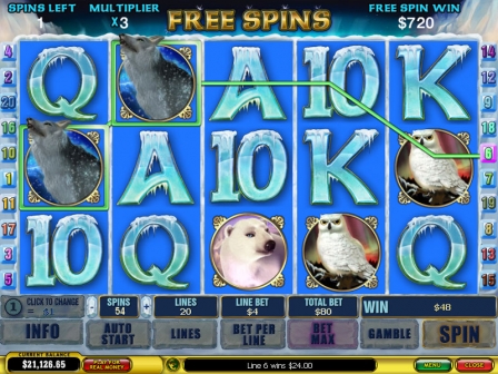 Arctic Treasure Slot Machine: 10 Free Spins, Bonus Game