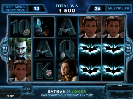 Batman - The Dark Knight Slot Machine: 243 Ways to Win, 4 Progressive ...