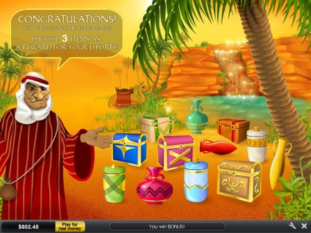 Desert Treasure Slot Machine: Bonus Game, Free Spins
