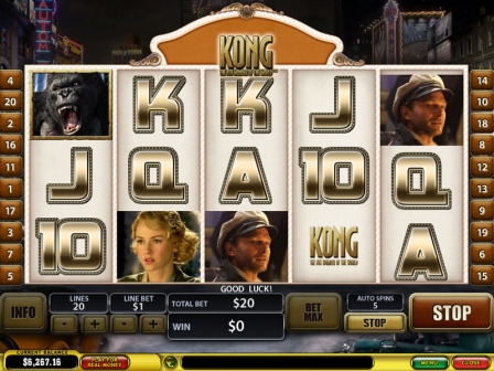 King Kong Slot Machine: 4 Bonus Games, Expanding Wild