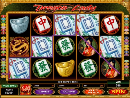 Dragon Lady Slot Machine: 20 Free Spins, Bonus Game