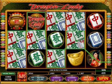 Dragon Lady Slot Machine: 20 Free Spins, Bonus Game