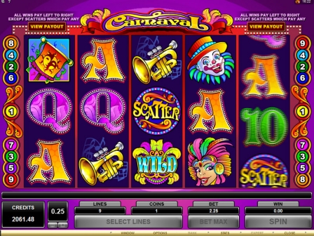 Carnaval Slot Machine: Multipliers