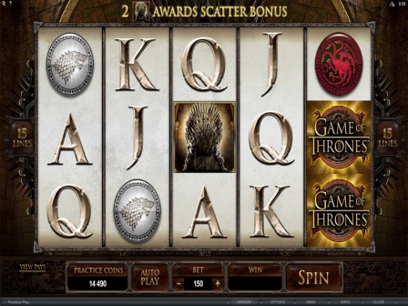 Game of Thrones – 15 Lines Slot Machine: Free Spins Selection ...